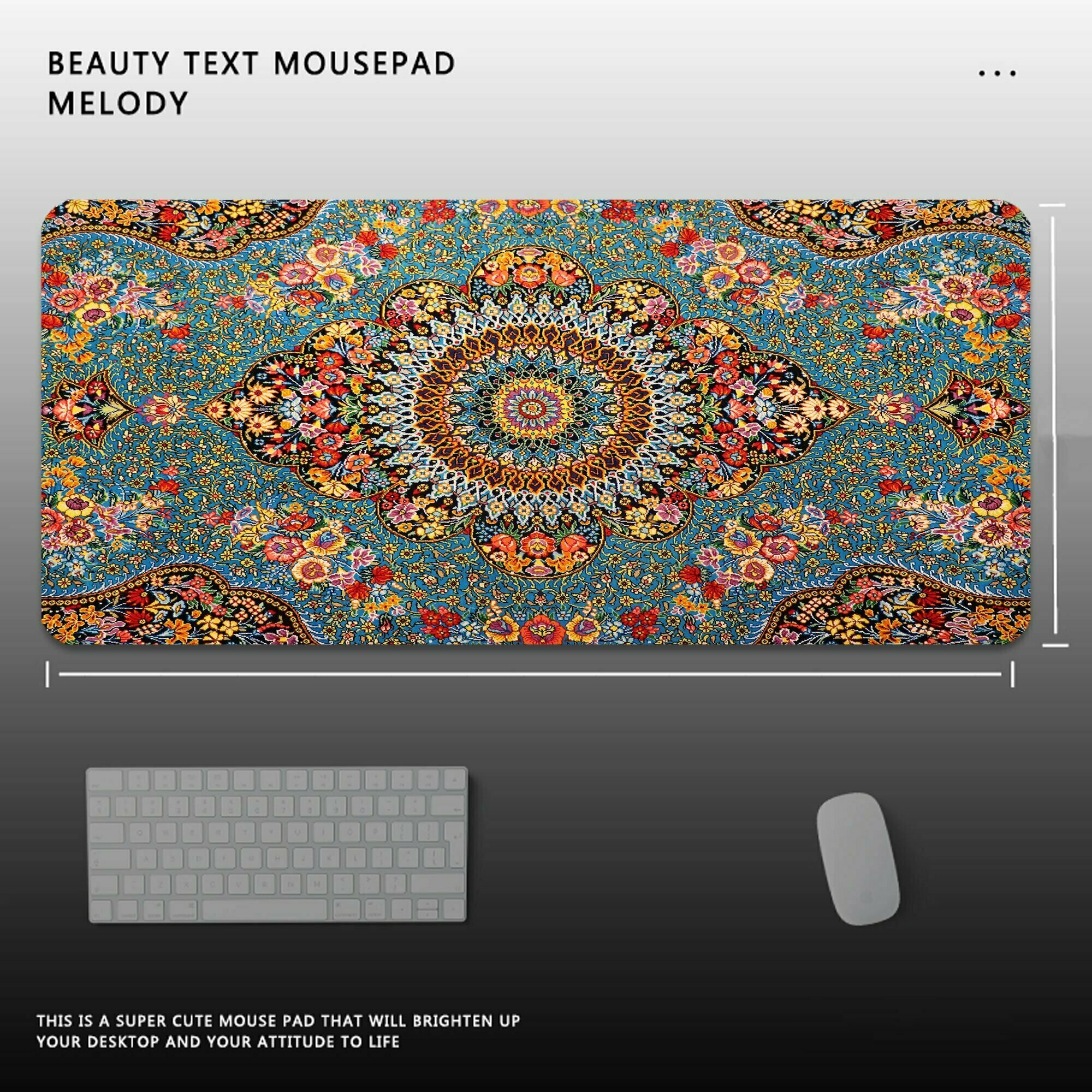 Мышь Pad персидский стиль HD печать больших геймер Mousepad клавиатуры мат XXXL мыши маты 90x40cm резиновый коврик стол дизайна, WA00105 persian (7), M 300x700x3mm