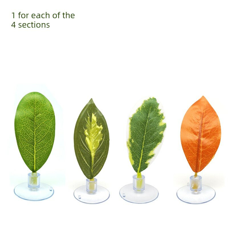 Пюре из фруктов для гекконов, волшебная поилка для животных, имитирующая листья, ландшафтный дизайн с водным элементом,