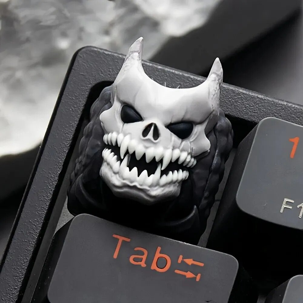 Артизанский кейкап - Монстр №8, смоляной кейкап ручной работы, 1U, Cherry профиль для механической клавиатурыtaoyiji