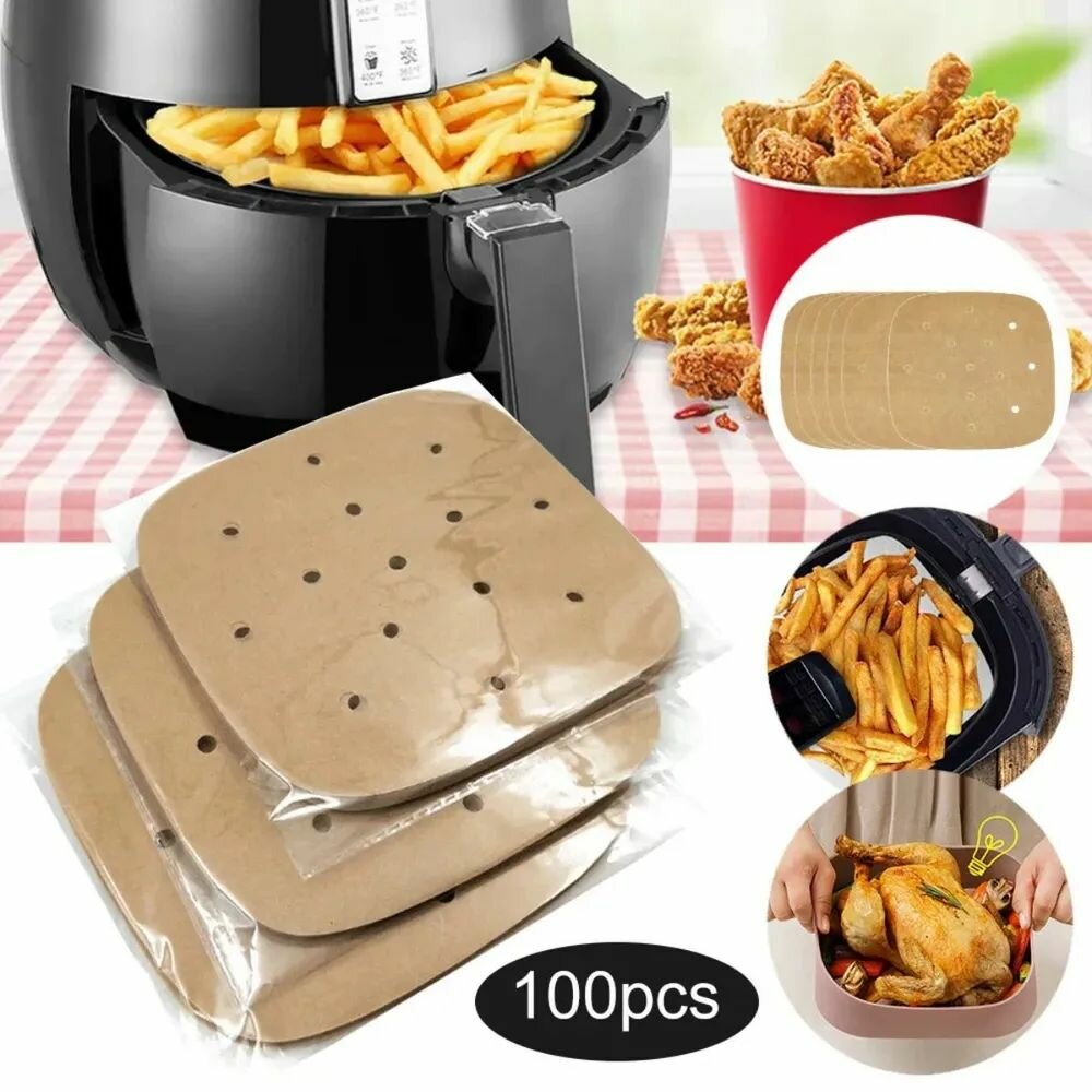 Бумага пищевая, 0.23м х 23 см, 100 шт