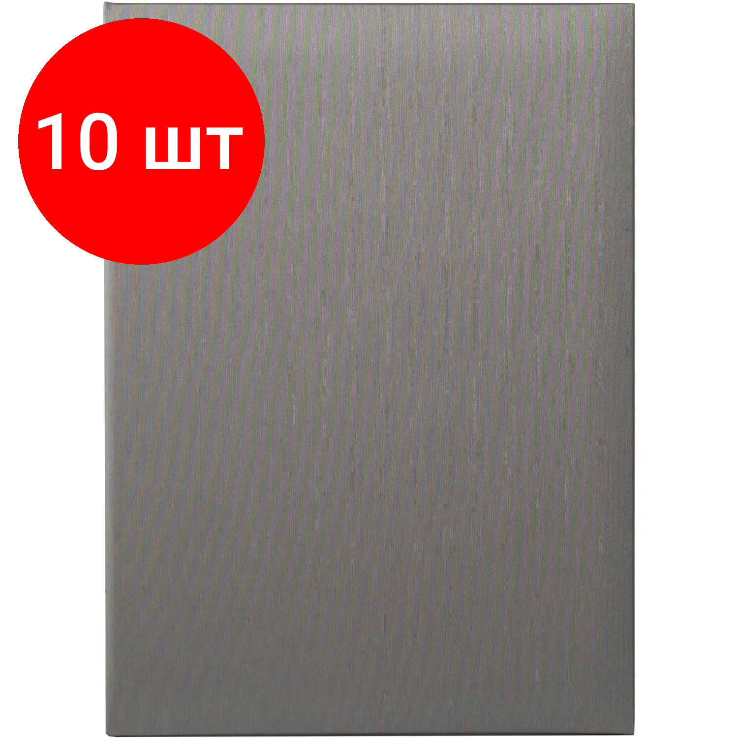 Комплект 10 штук, Папка адресная танго, серебро, А4