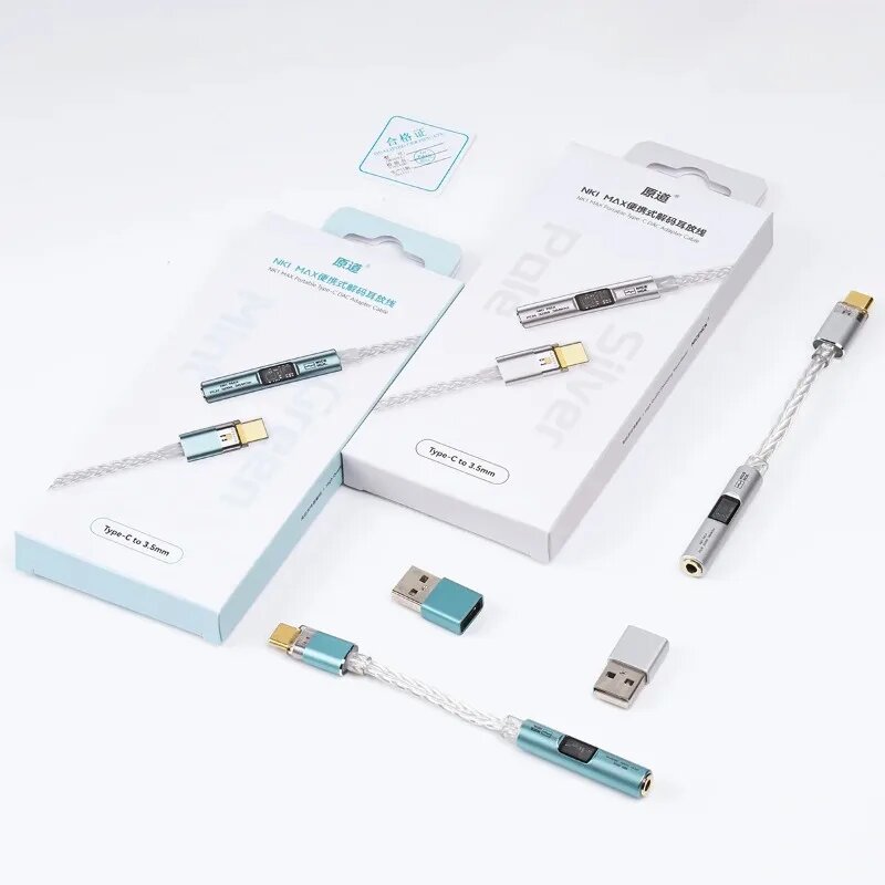 NICEHCK NK1 MAX ЦАП адаптер Type-C Pale Silver