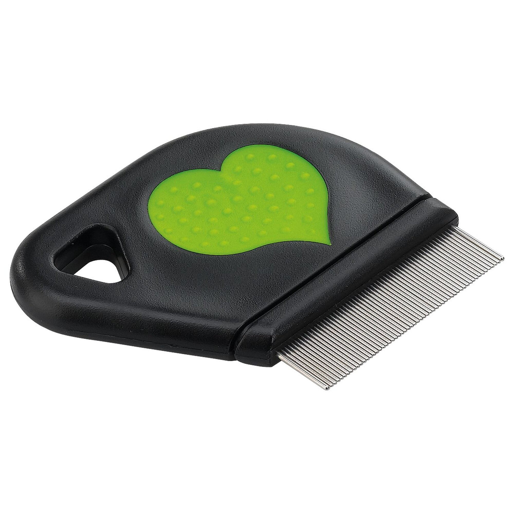 Гребень для кошек Ferplast GRO5812, пластик, 7 х 9 х 6.3 см, зеленый/черный