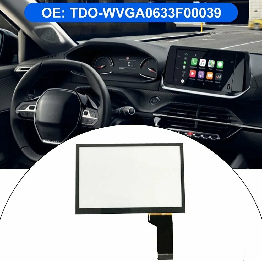 6,3-дюймовый стеклянный сенсорный экран подходит для навигационного радиоприемника Volkswagen MIB 200 TDO-WVGA0633F00039 WVGA0633F00045