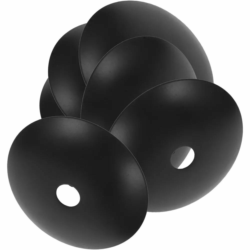 Металлическая потолочная розетка черного цвета для люстры, 6 шт