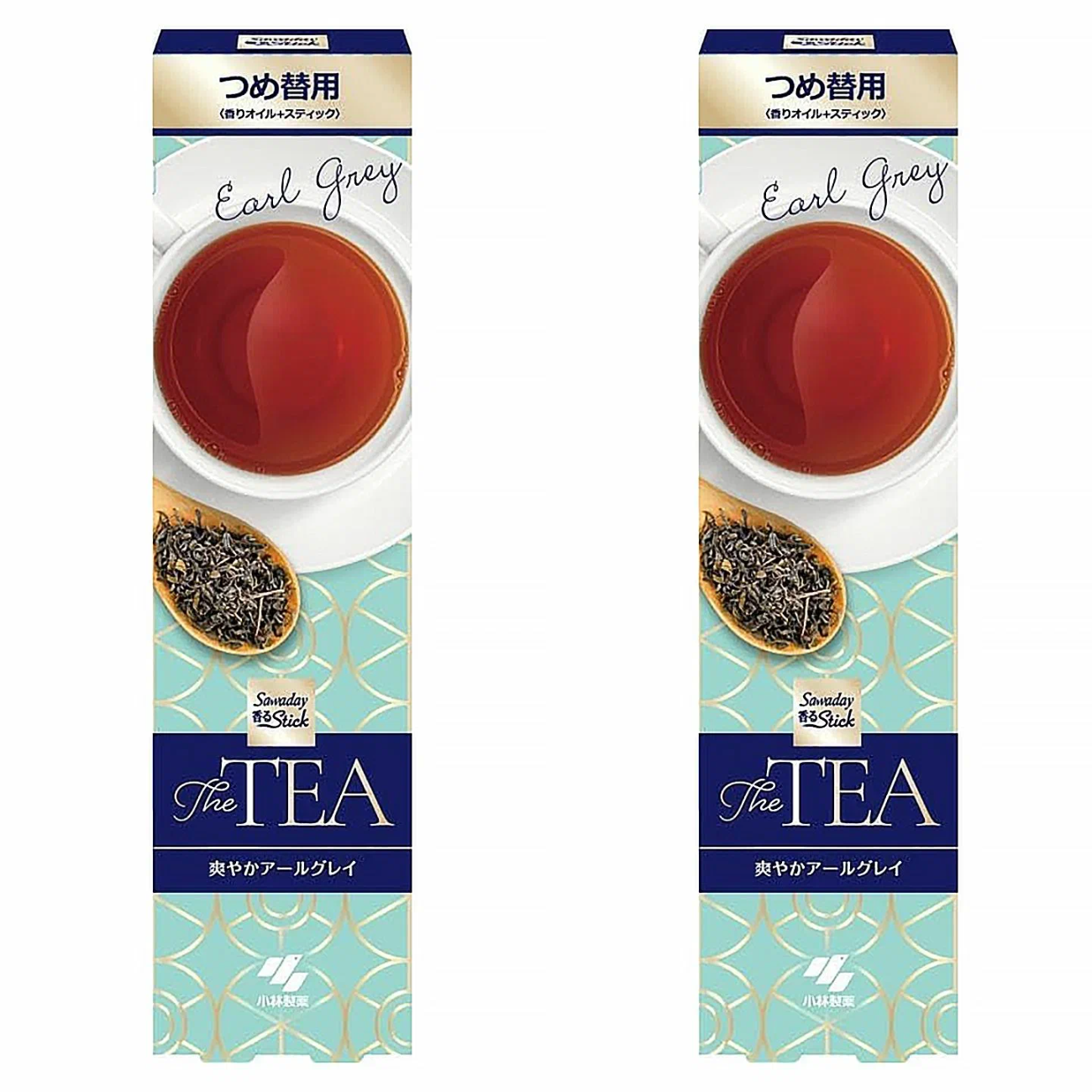 Ароматический диффузор для дома с палочками Kobayashi Earl Grey Tea, Цитрусово-цветочный, 70 мл, 2 штуки