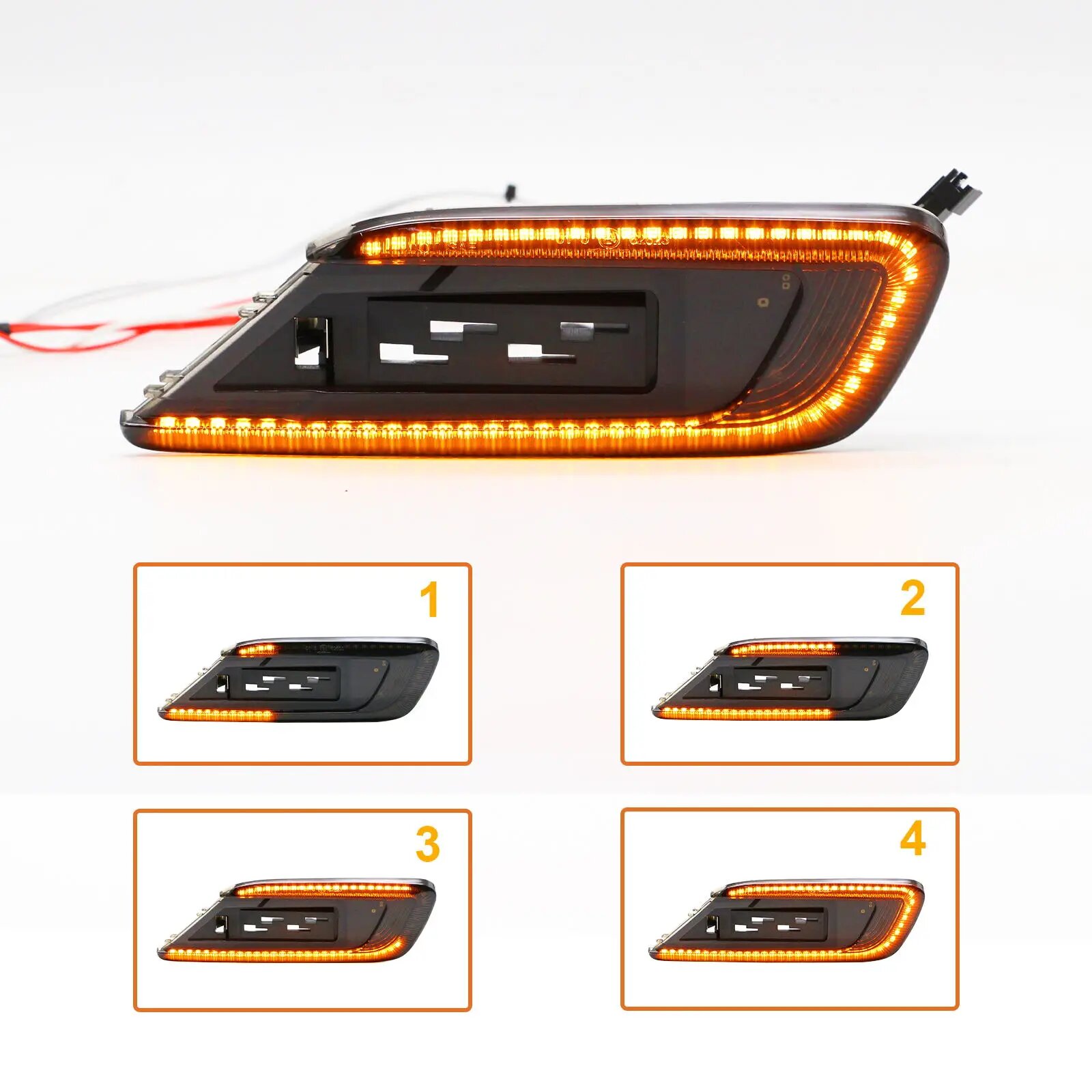 2 шт. LED указатель поворота Mini Cooper F54 Clubman Dynamic Smoked
