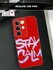 Чехол на Realme C85 Pro / Реалми C85 Про с принтом Stay Calm red, прозрачный