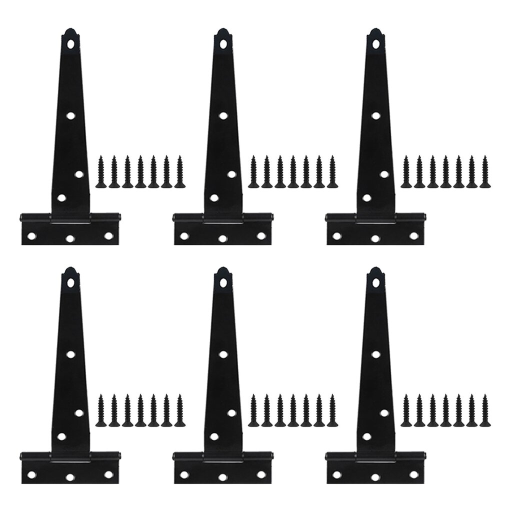 (6 комплектов) Цветная складная Т-образная треугольная петля для ремня-6 дюймов