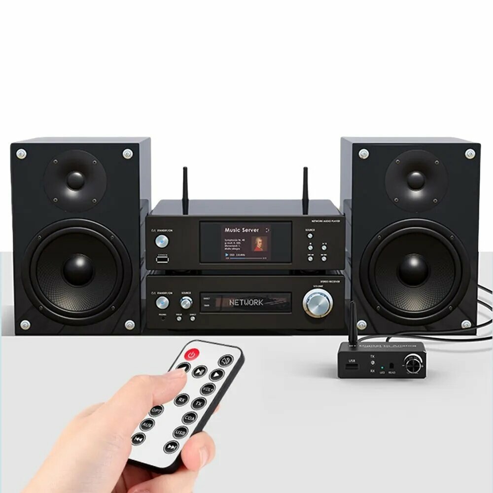 Адаптер аудио с регулировкой громкости и Bluetooth 5.3