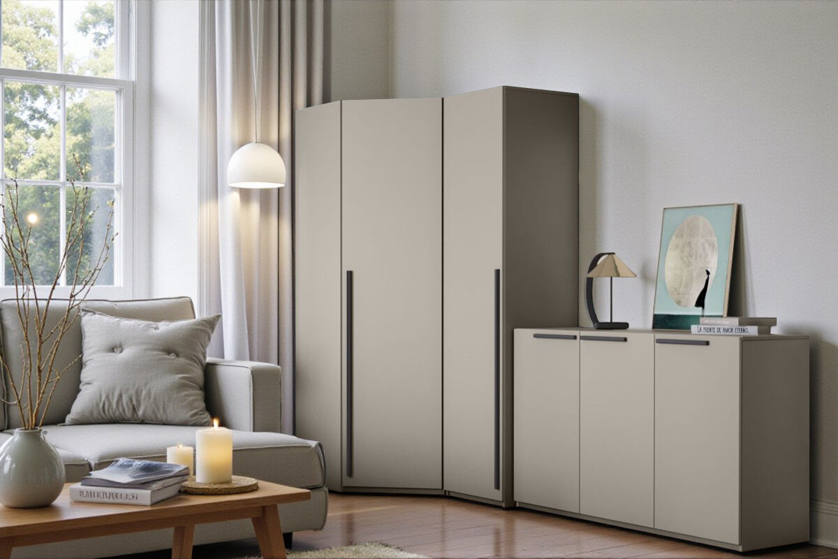 Спальня Лорена Пакс-2 Кашемир 5981 BS NEW 305x90x210 см, бежевый GOODFORM