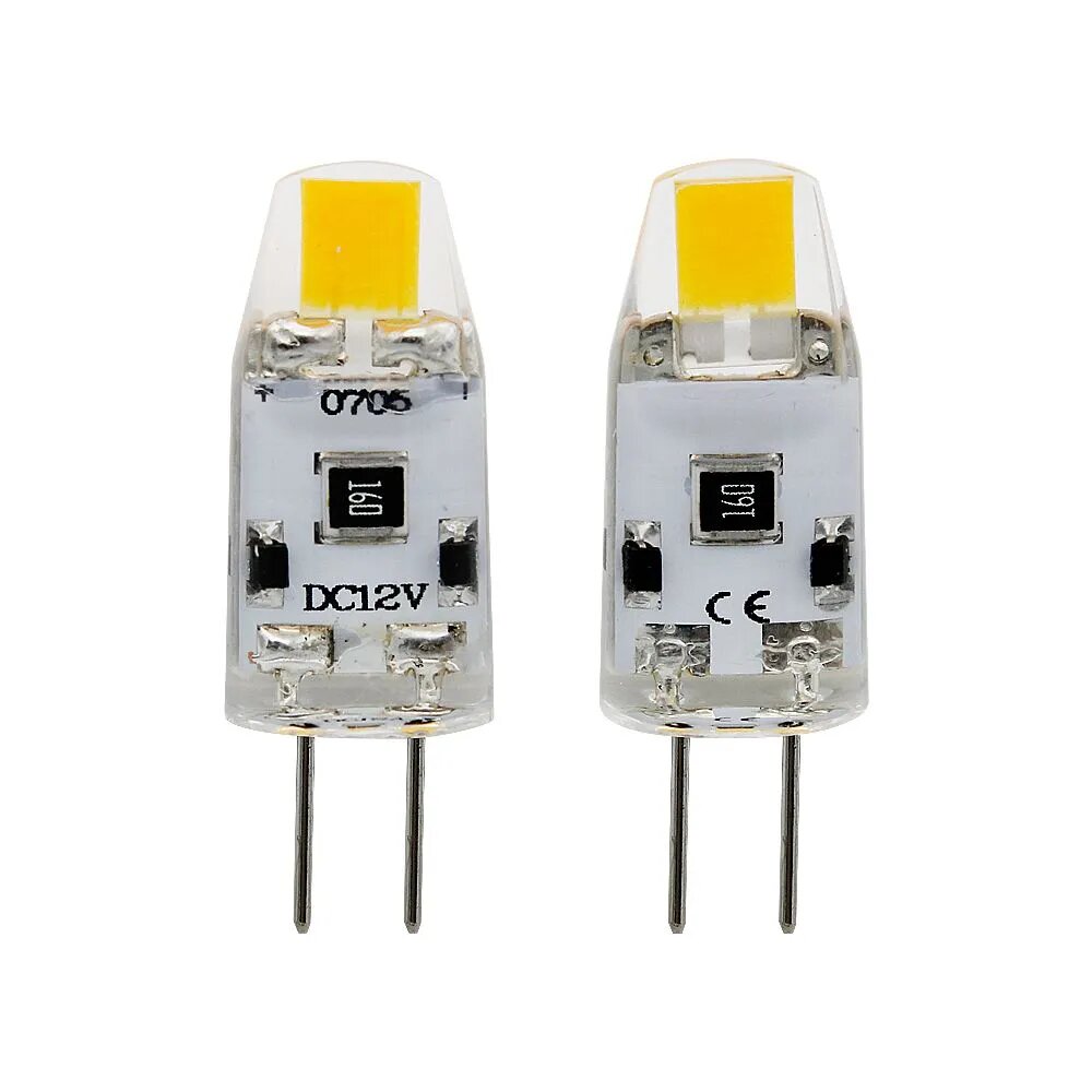 Лампочка, Цоколь: G4, 1.5 Вт, Светодиодная, 2 шт.