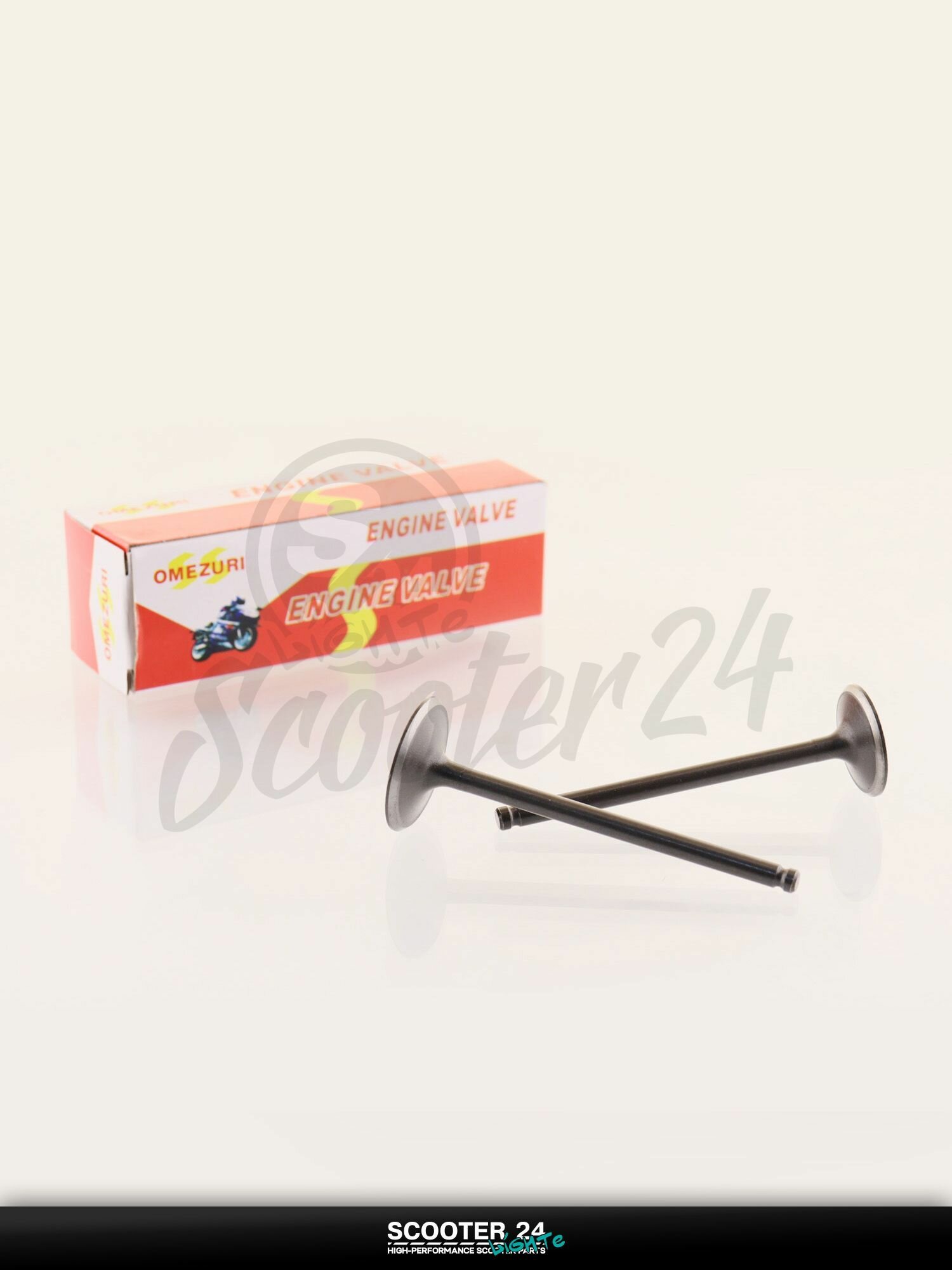 Клапаны (пара, голые) на китайский мотоцикл, мопед и эндуро 4T CB 200 (L-92 мм) "OMEZURI"