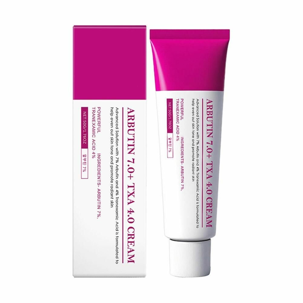 Увлажняющий крем-осветлитель 50 мл с арбутином 7% для борьбы с пигментными пятнами и темными пятнами.