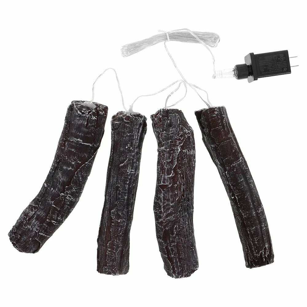 Светодиодная лампа с эффектом мерцающего пламени, декоративные искусственные угли из прозрачной смолы для камина