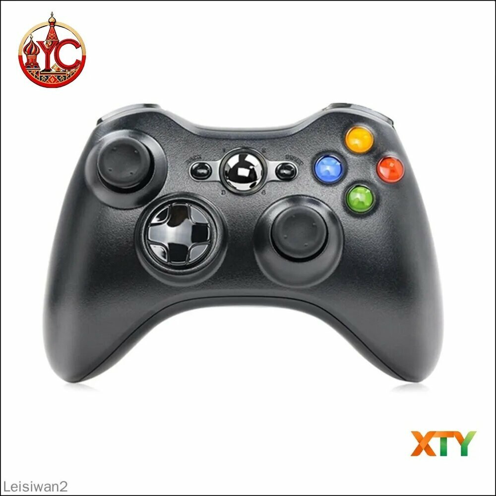 Бестселлер для Xbox 360: беспроводной контроллер 2.4G с Bluetooth, совместимый с ПК на Win7/8/10, представляет собой современный геймпад