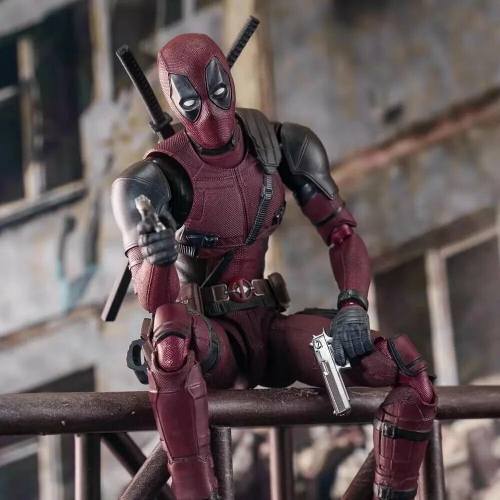 Marvel Universe DEADPOOL Дэдпул, шарнирная подвижная фигурка фигурка, Полный набор аксессуаров