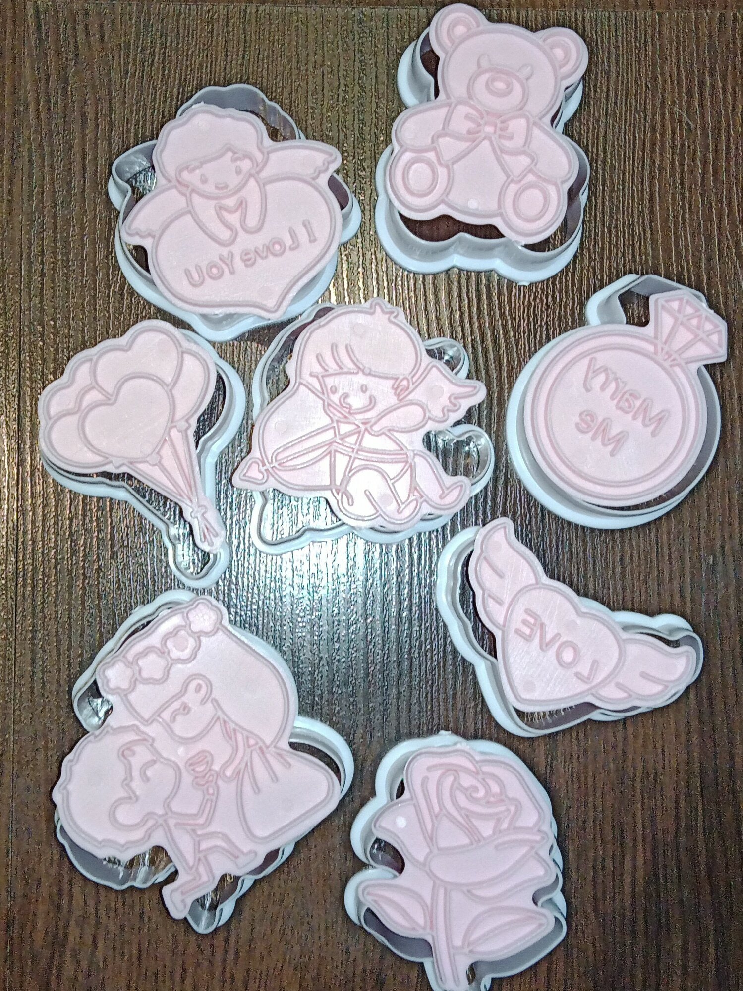 Формы для вырубки печенья, 8 шт.