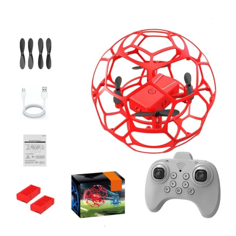 Октокоптер с камерой, красный - Двойная батарея