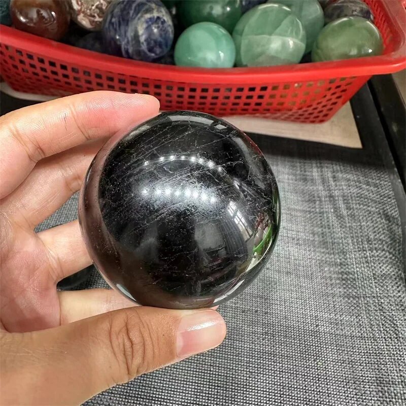 Сфера из черного турмалина Sisterstone 50-60mm