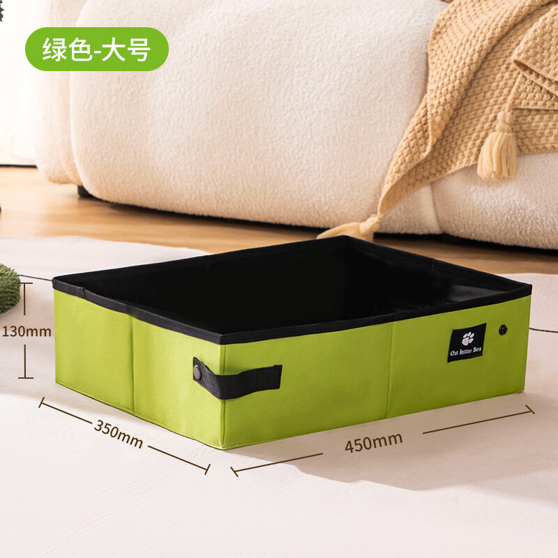 Портативный складной одноразовый лоток для кошек, дорожный туалет для кошек, сумка для лотка, кошачьи принадлежности