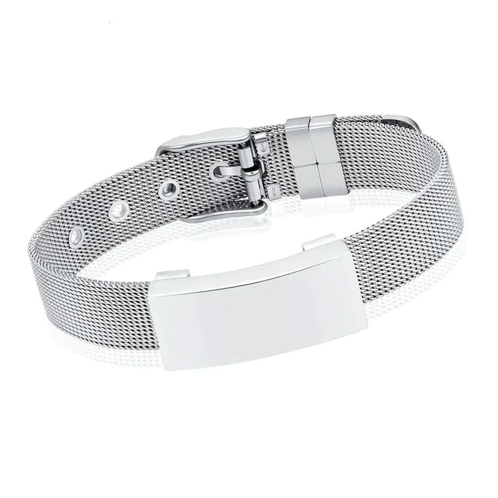 Браслет-урна из нержавеющей стали для праха собаки, серебро