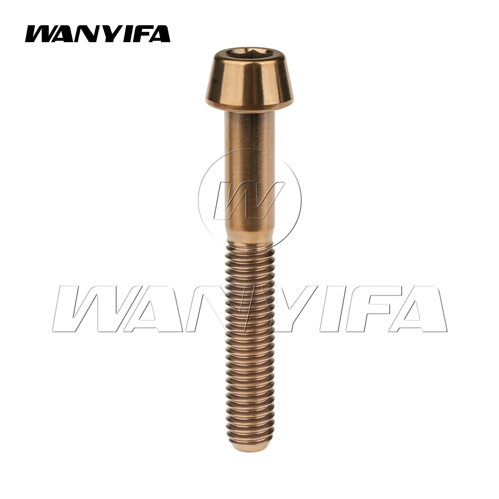 Титановый болт Wanyifa M6x40mm, бронзовый, для велосипеда