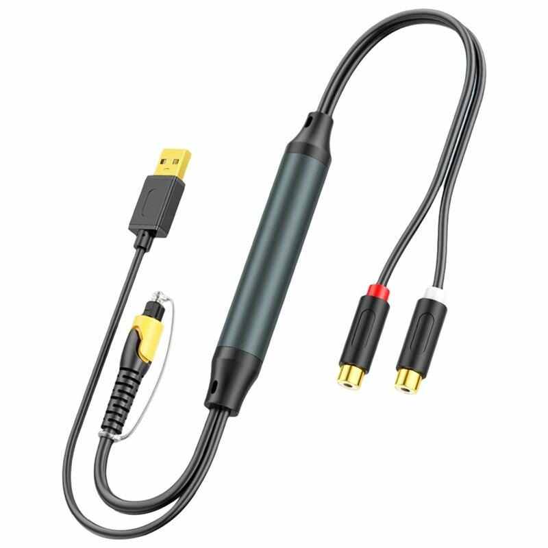 Цифровой оптический в 2RCA аудио конвертер кабельный ТВ проектор