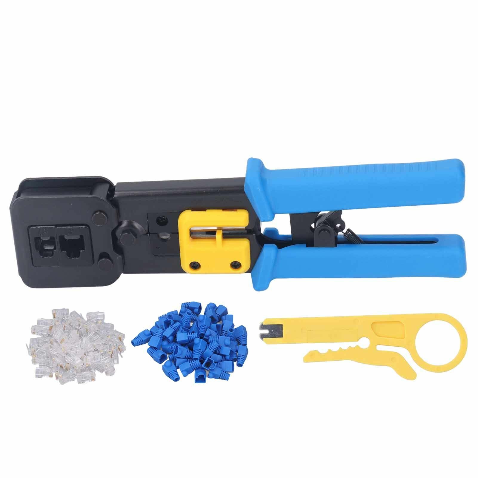 Щипцы для обжима сетевого кабеля, щипцы с храповым механизмом, инструмент для обжима разъема RJ для разъема 8P 6P RJ