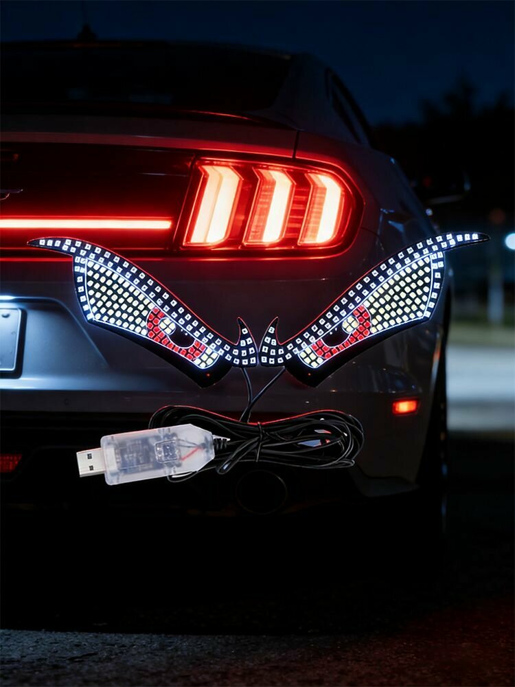 Декоративные светодиодные фонари для авто с USB-питанием, 11 режимов — подсветка кузова, лобового и заднего стекла