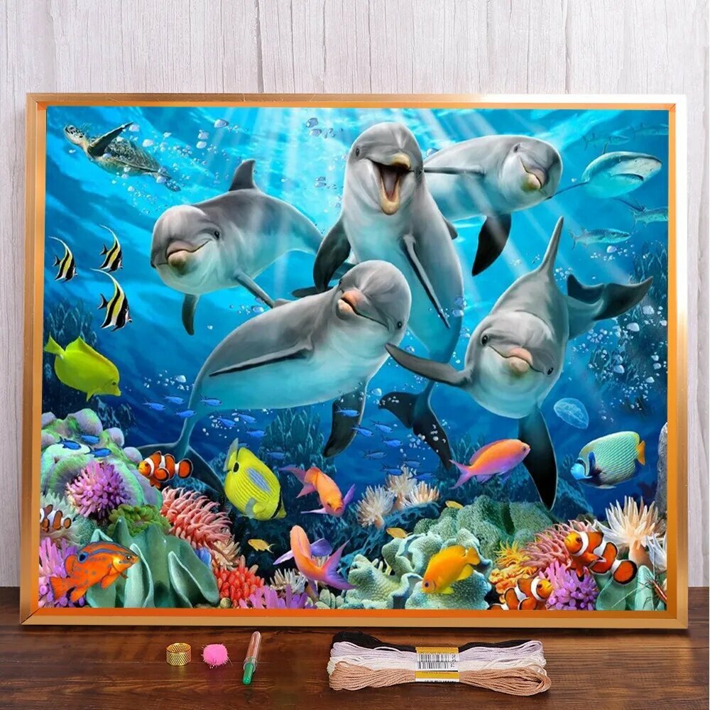 MEIAN Набор для вышивания,40x30CM,14CT