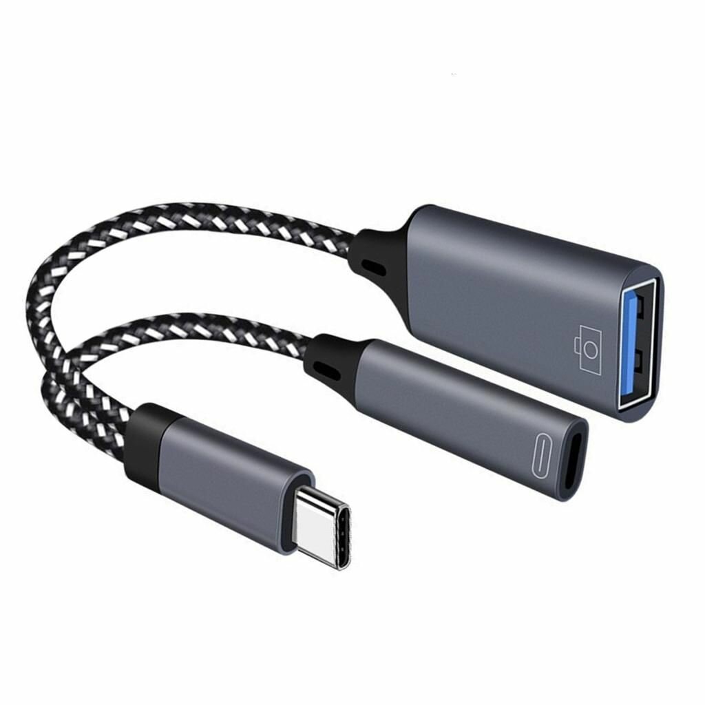 Адаптер USB C Y кабель OTG