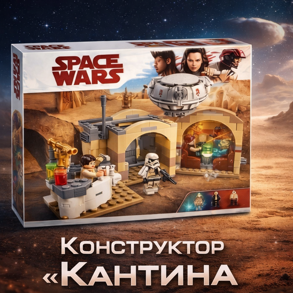 Конструктор Звёздные Войны "Кантина Мос-Эйсли" 400 деталей, 6+