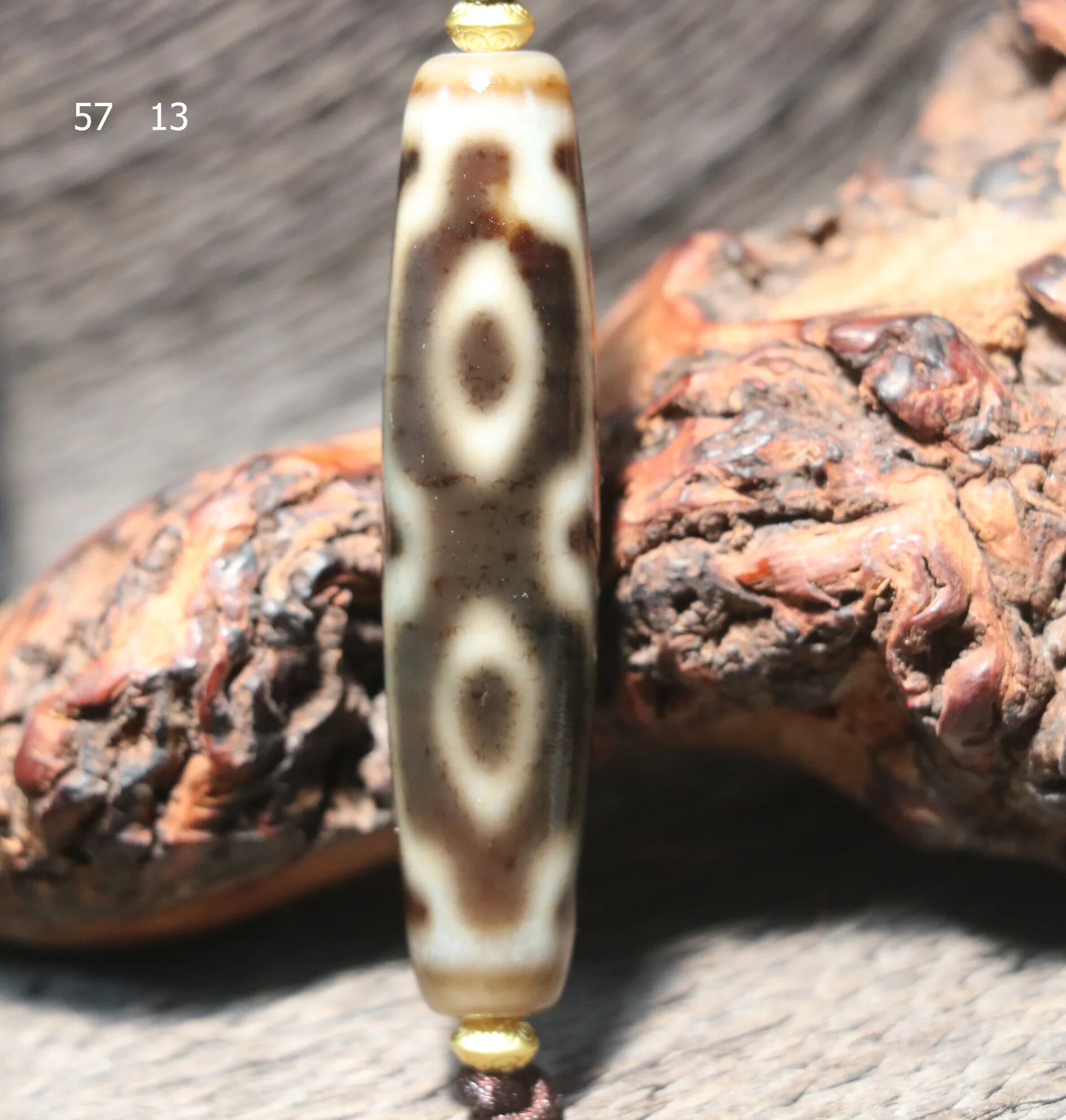 Сокровище, энергия, тибетский старый маслянистый агат, серый цвет, королевство 4, глаза Будды, бусина дзи, амулет Lkbrother UPD 220601 A12