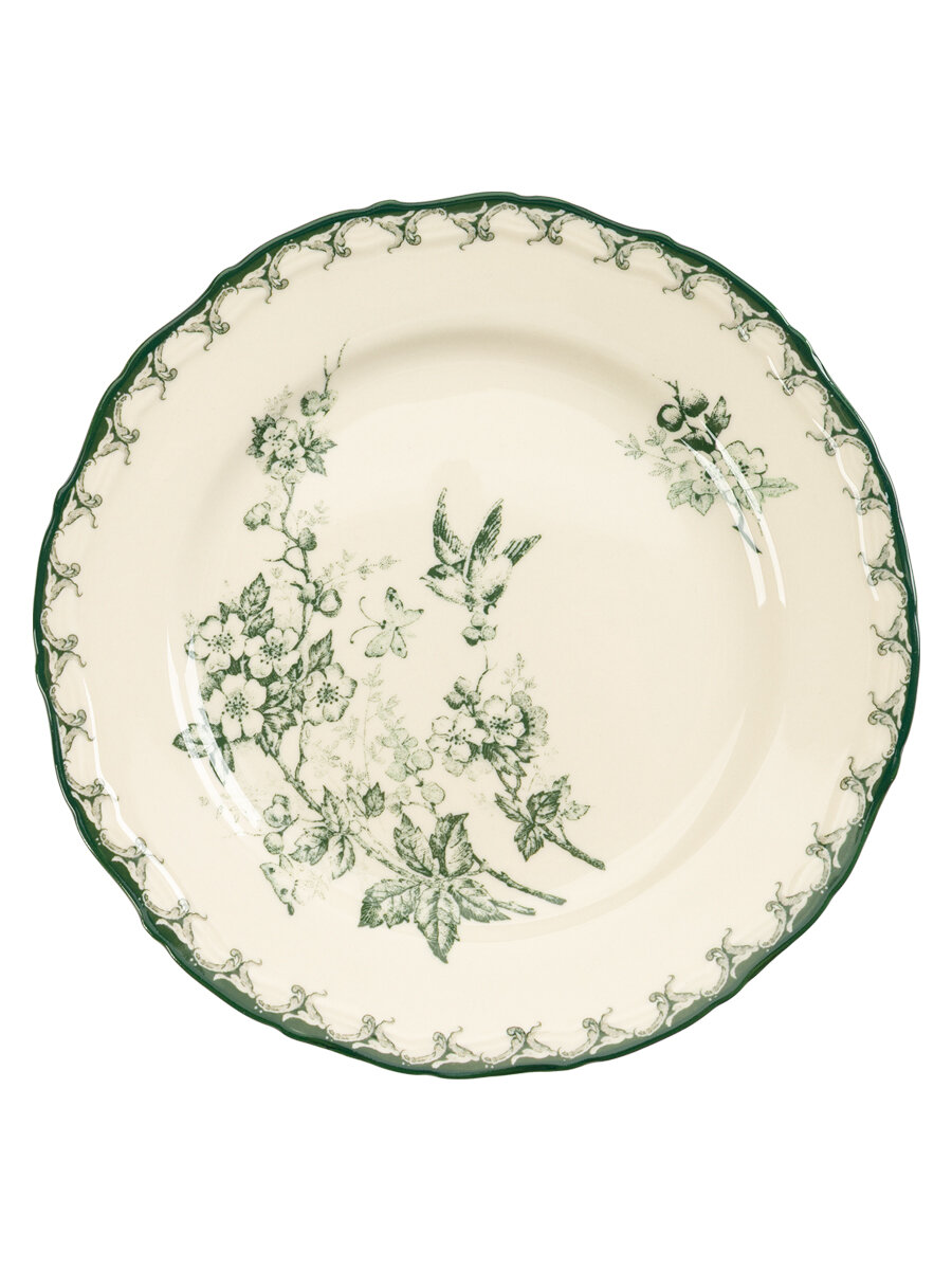 Тарелка десертная Дымов Керамика Боярышник, диаметр 19 см, керамика