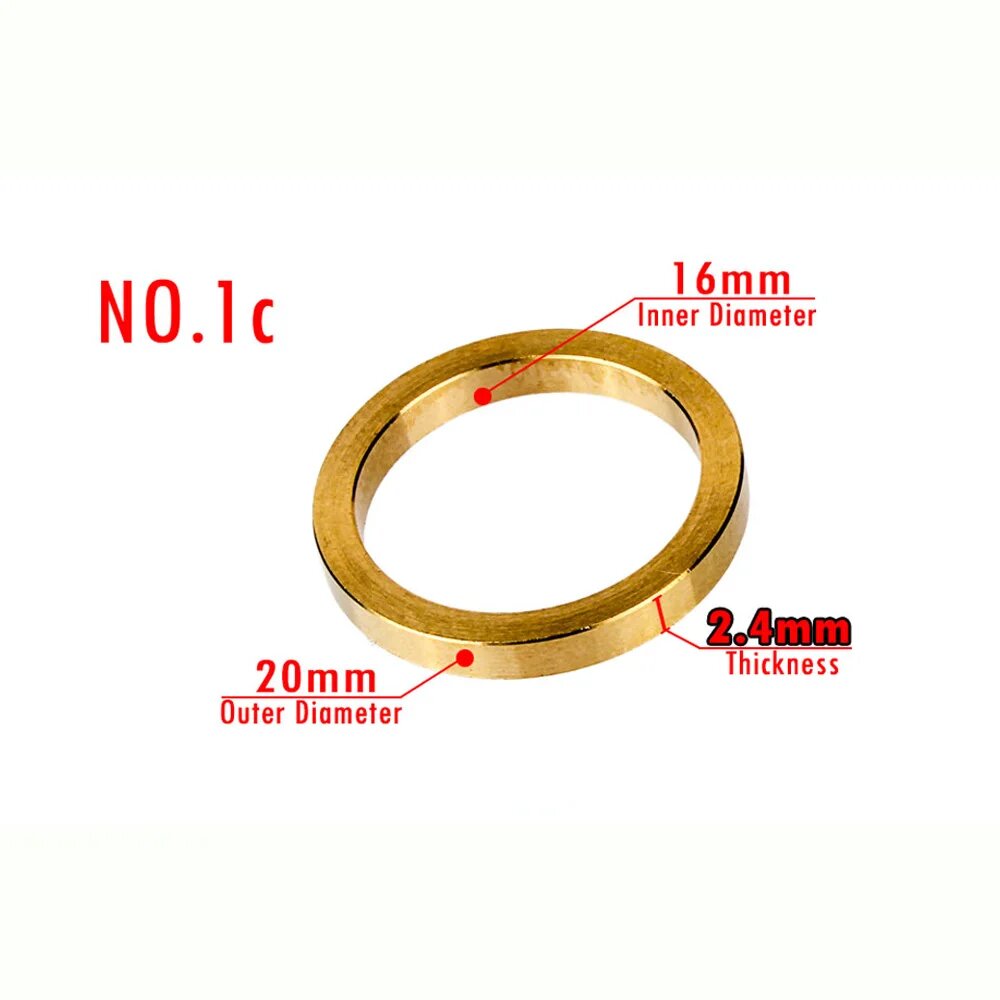 Z-LION Адаптеры для алмазных дисков 20/22.23/16 мм медные 3 шт. No.1c 20-16mm