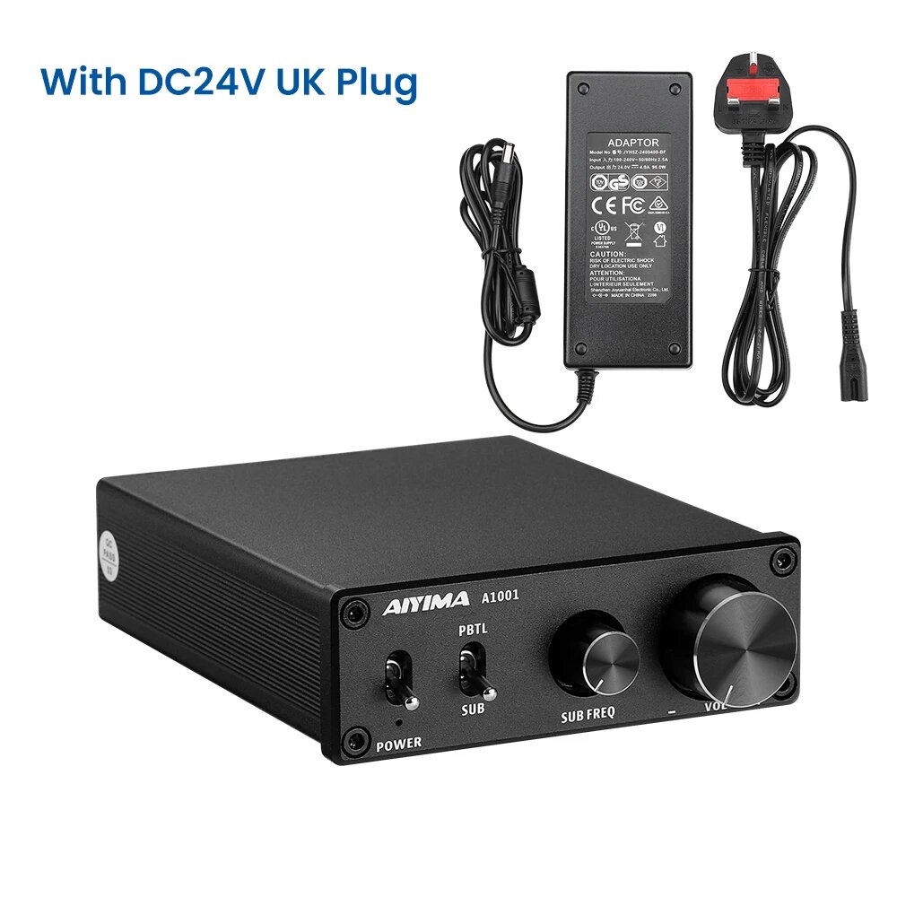 Aiyima Audio A1001 Моноусилитель 100 Вт для сабвуфера A1001 Amplifier UK