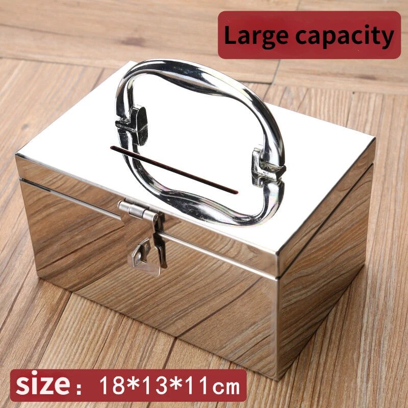 Зеркальный сейф из нержавеющей стали, Цвет: M single lock