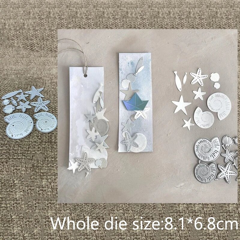 Металлический трафарет для скрапбукинга "Морская звезда"