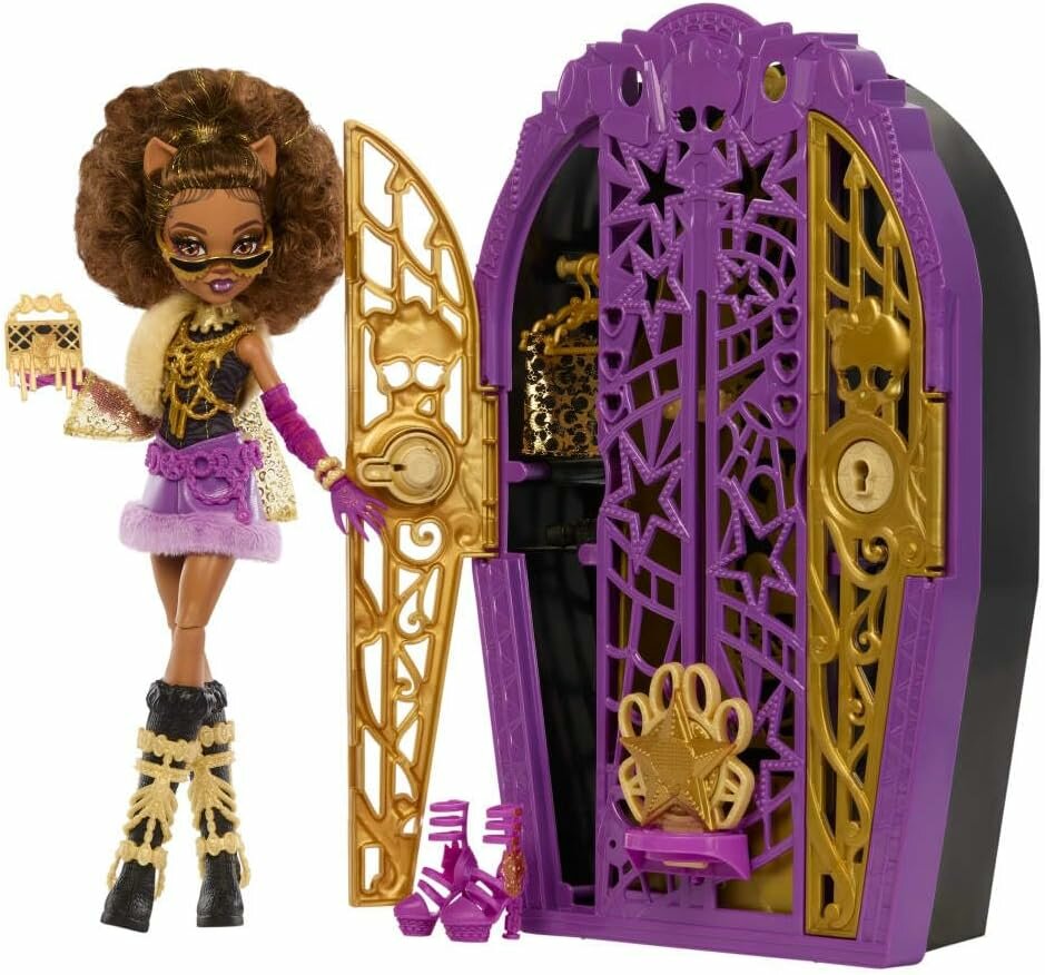 Кукла Monster High Skulltimate Secrets Hauntlywood Mysteries Clawdeen Wolf with Reveal Closet, Клодин Вульф