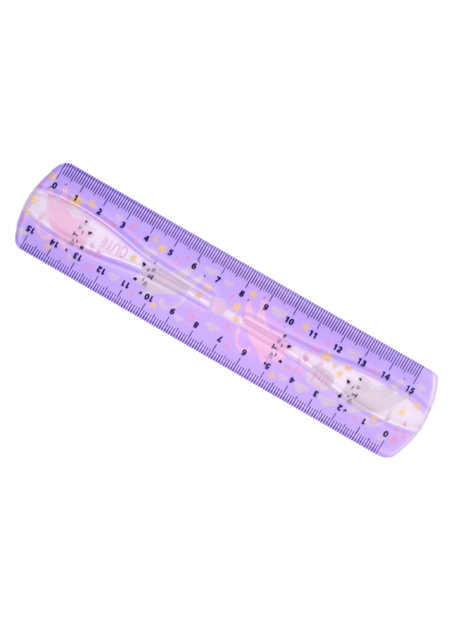 Линейка 15см "Котики" гибкая