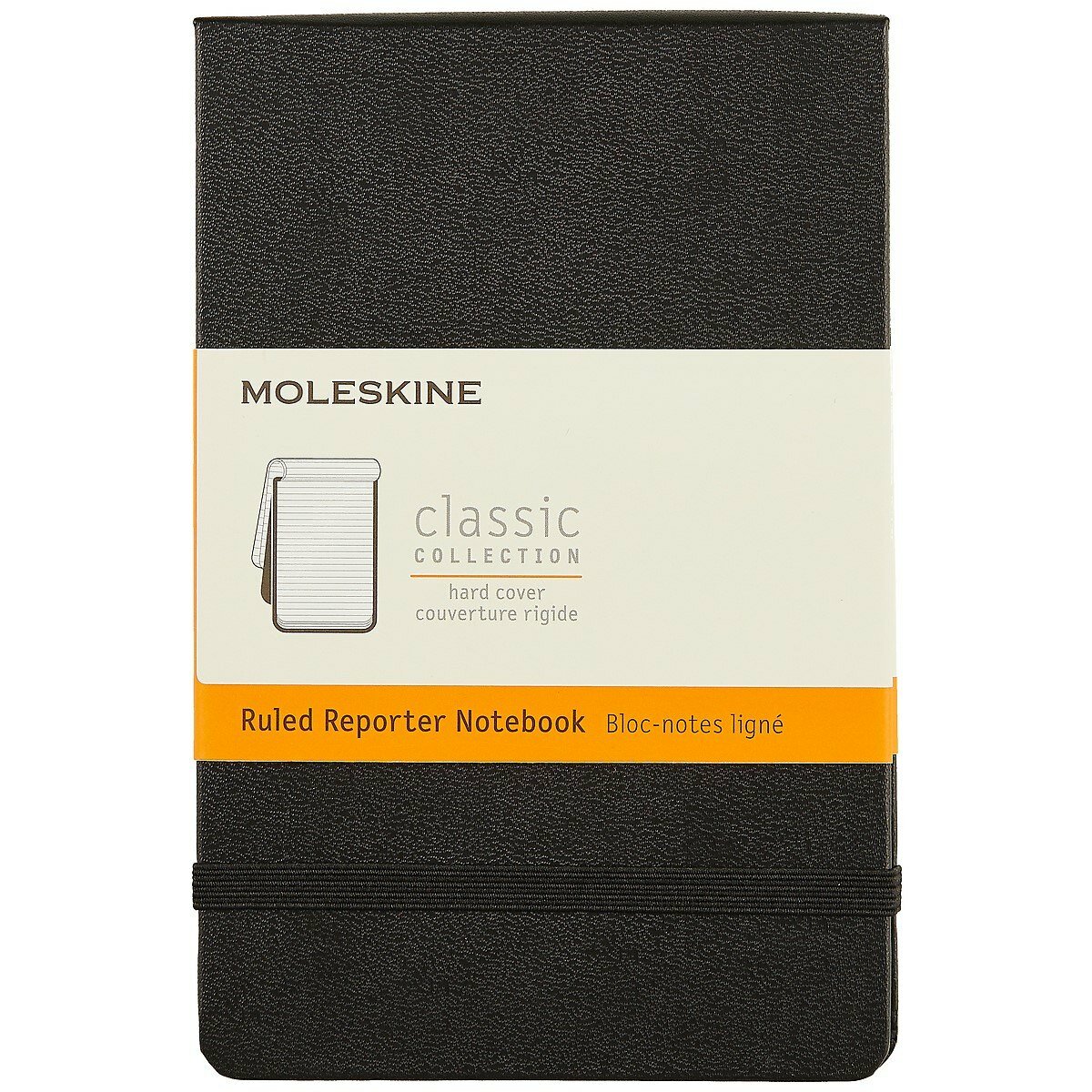 Записная книжка «Reporter» А6, 96 листов в линейку, чёрная, Moleskine