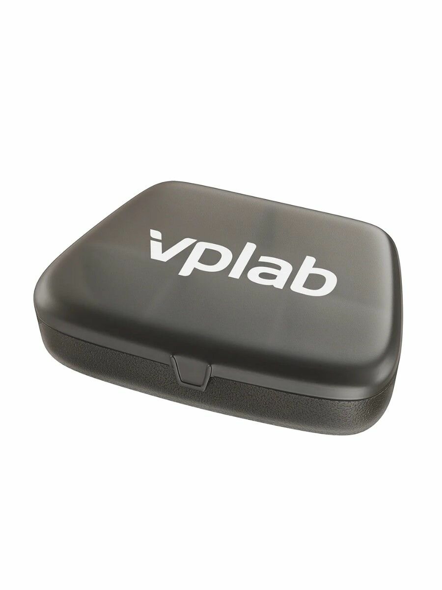 Таблетница на 5 приемов Vplab Pill Box Black органайзер для таблеток черный