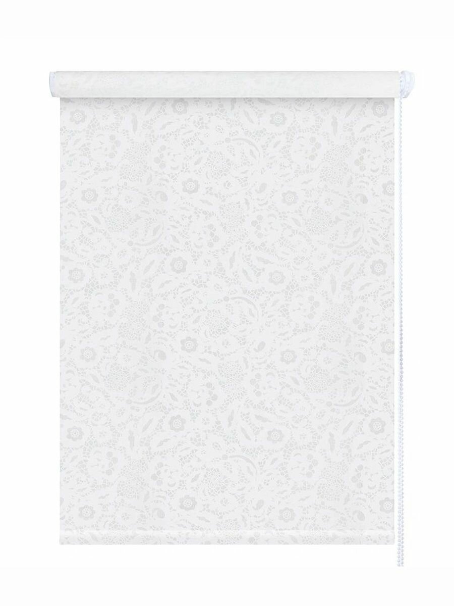 Мини Ролета Кружево 98*175 белый