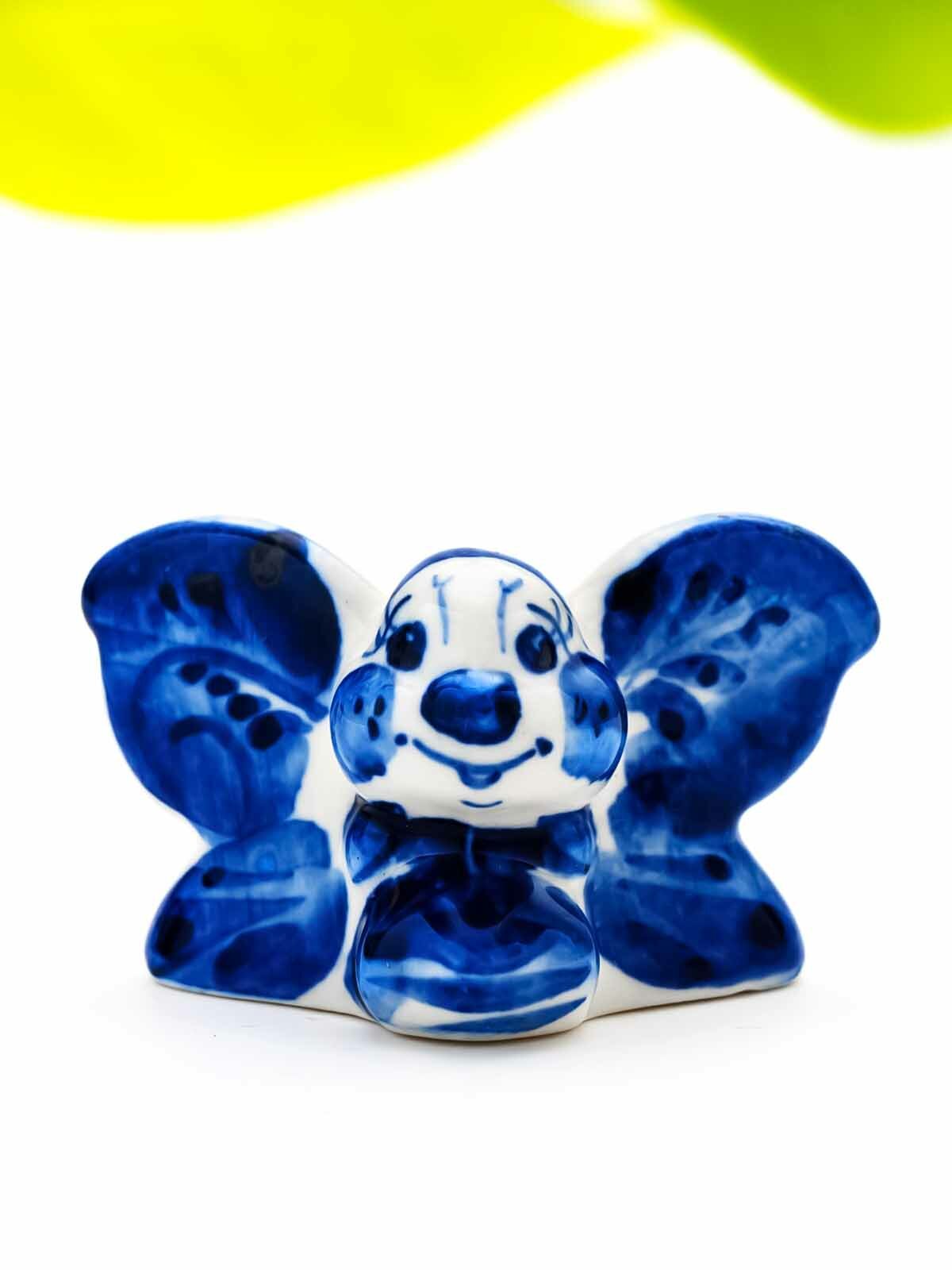 Фигурка коллекционная - Пчелка, Гжель, Фарфор, 3,5 см