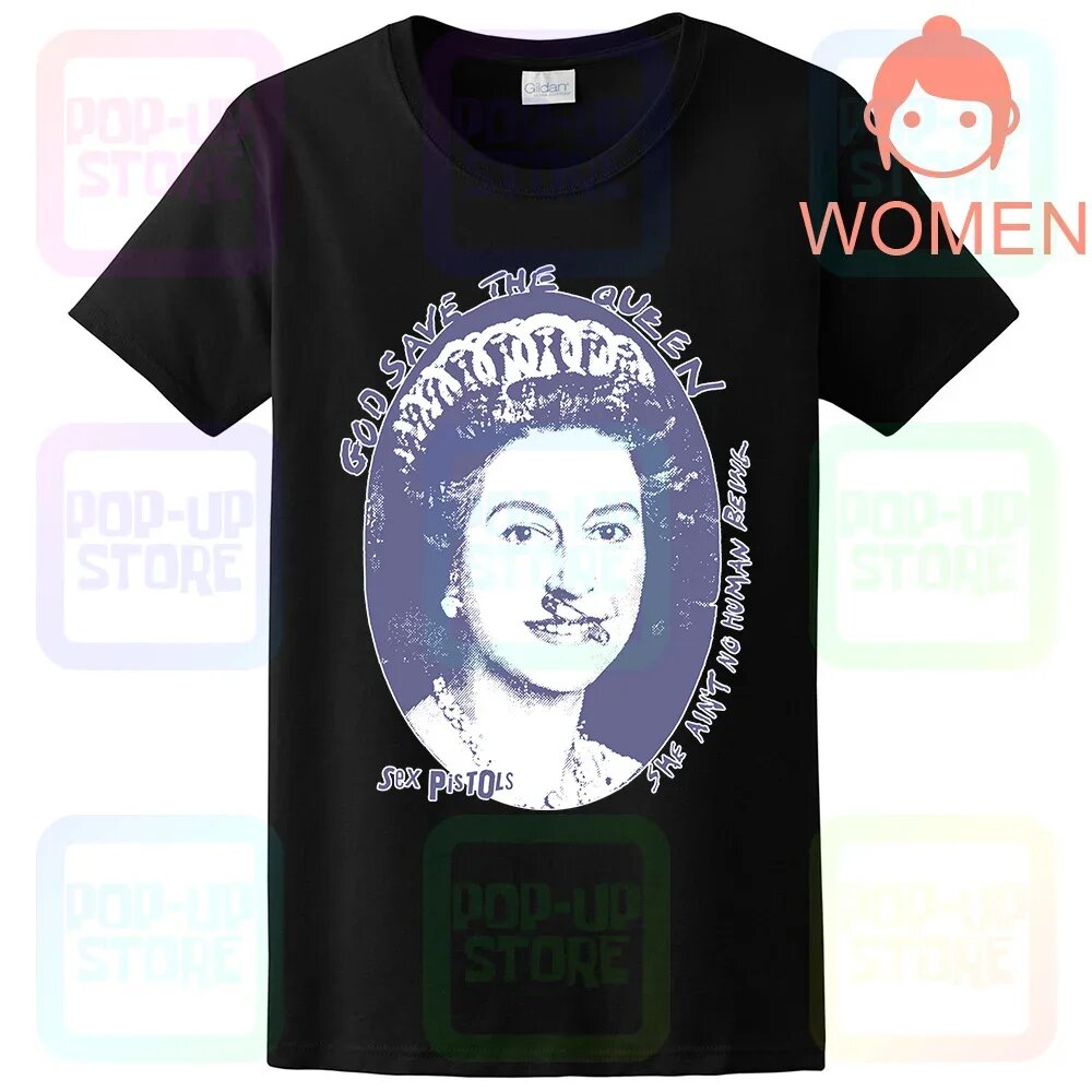 Черная футболка Sex Pistols God Save The Queen WOMEN-BLACK