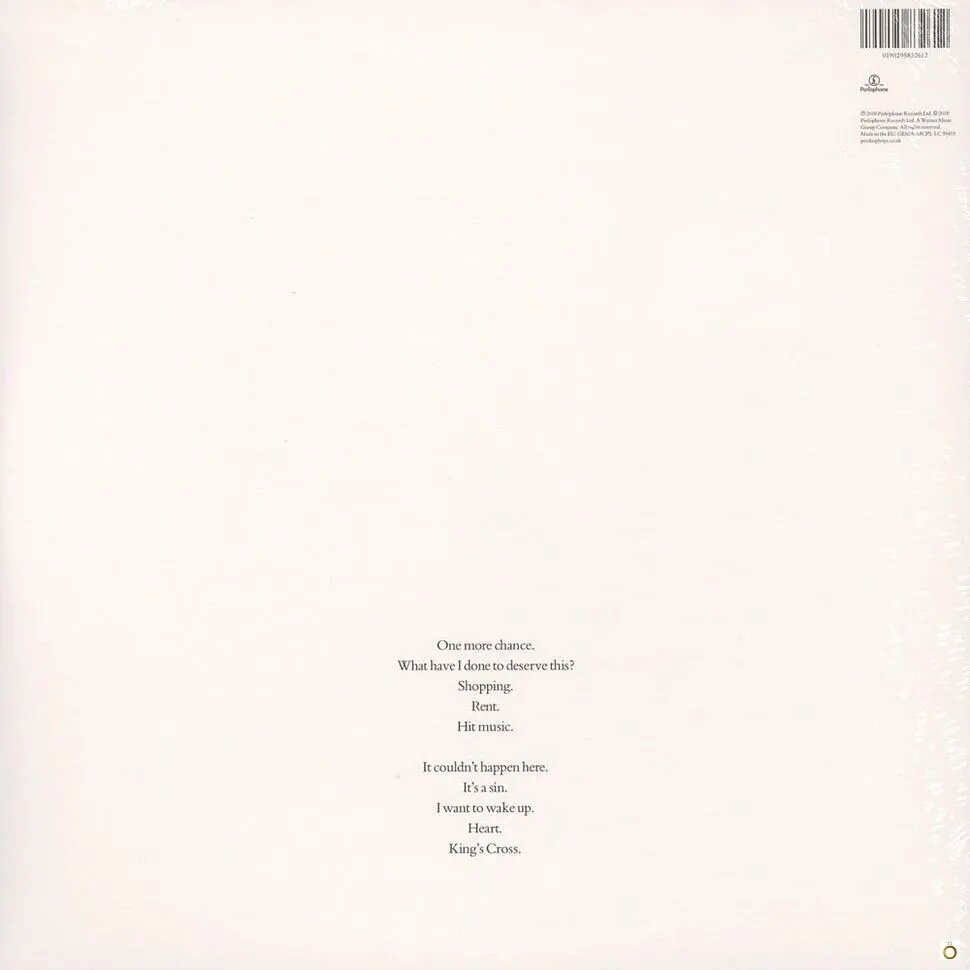 Pet Shop Boys - actually. Пластинка виниловая (LP) Synth-pop от Pet Shop Boys, Европейский Союз, Parlophone, 2018 — фото 1
