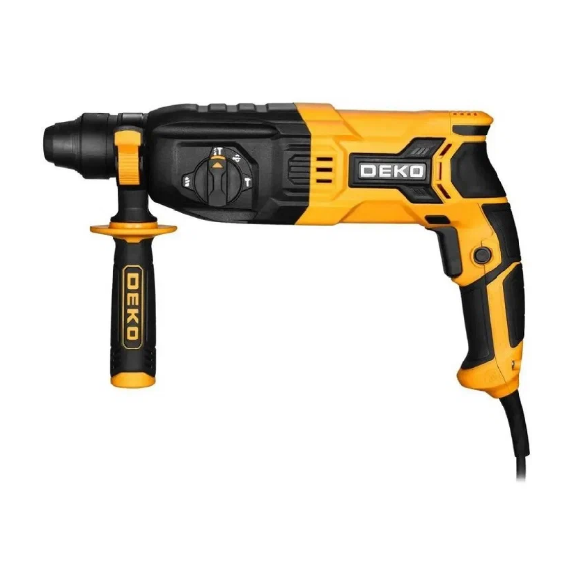 Перфоратор сетевой Deko ZKH950, желтый/черный, 1050 Вт, SDS-plus, 4860уд/мин, 870 об/мин