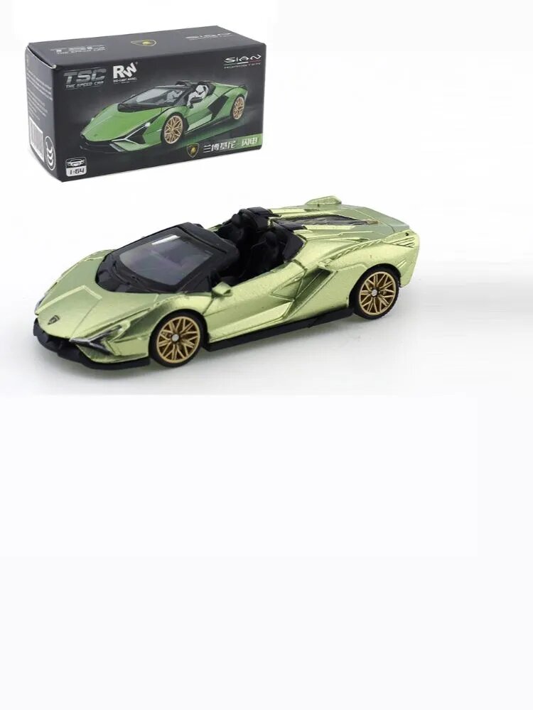 Машинка металлическая модель TSC 1:64 Lamborghini Lightning Green
