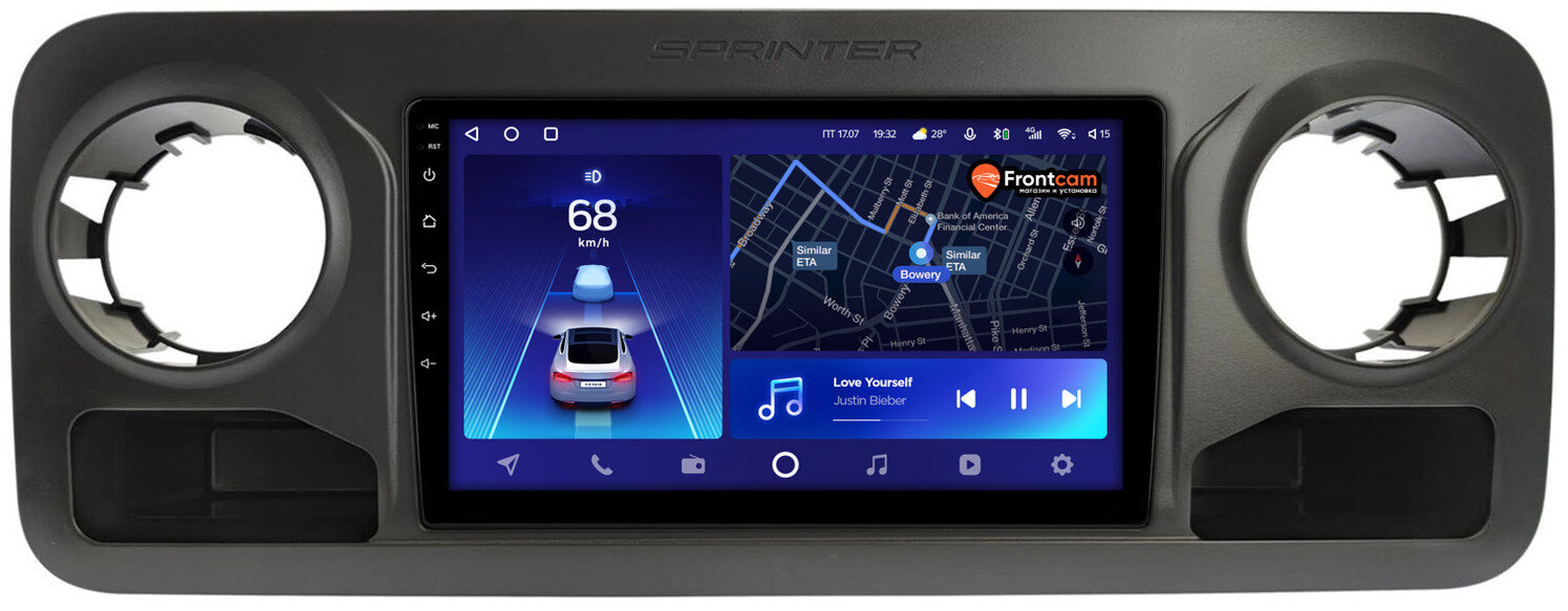 Штатная магнитола Teyes CC2 PLUS 6/128 10" RM-10-2049 Mercedes-Benz Sprinter (w907) 2018-2024 Android 10 (4G-SIM, DSP, QLed)